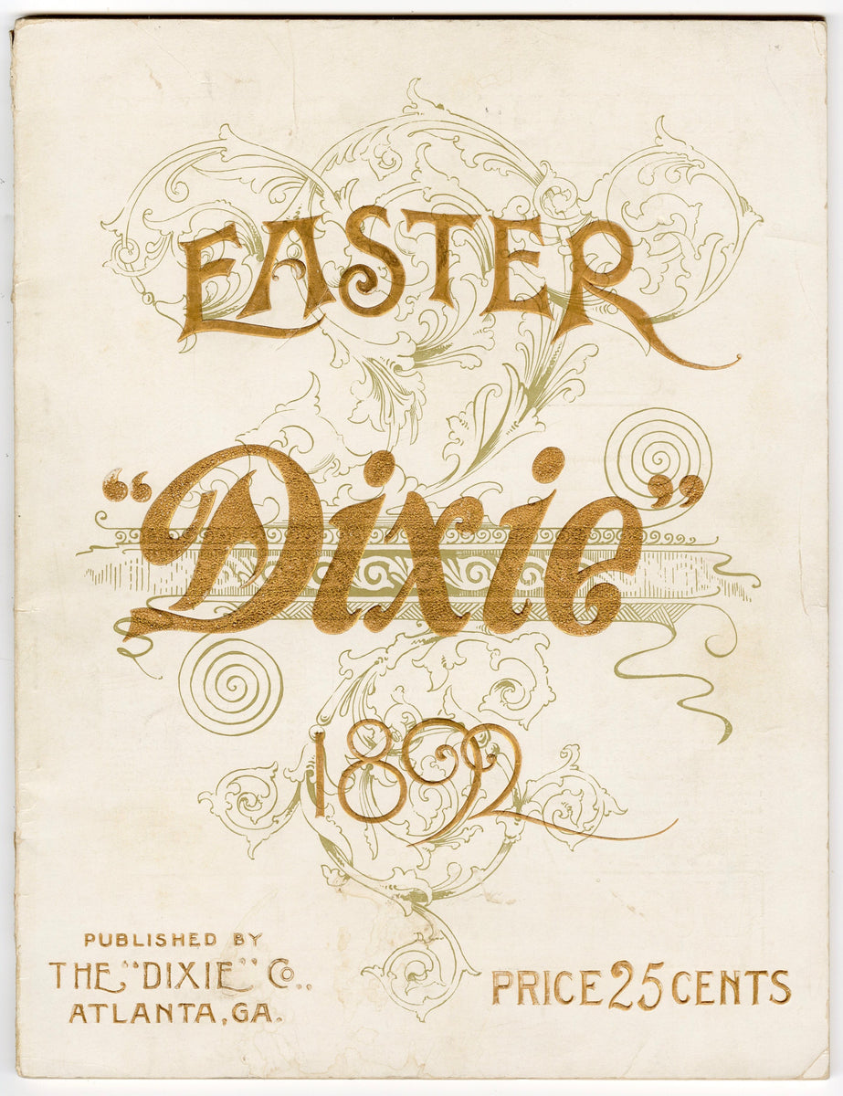 1892 Dixie Magazine, Southern Business and Industry Magazine, Easter ...