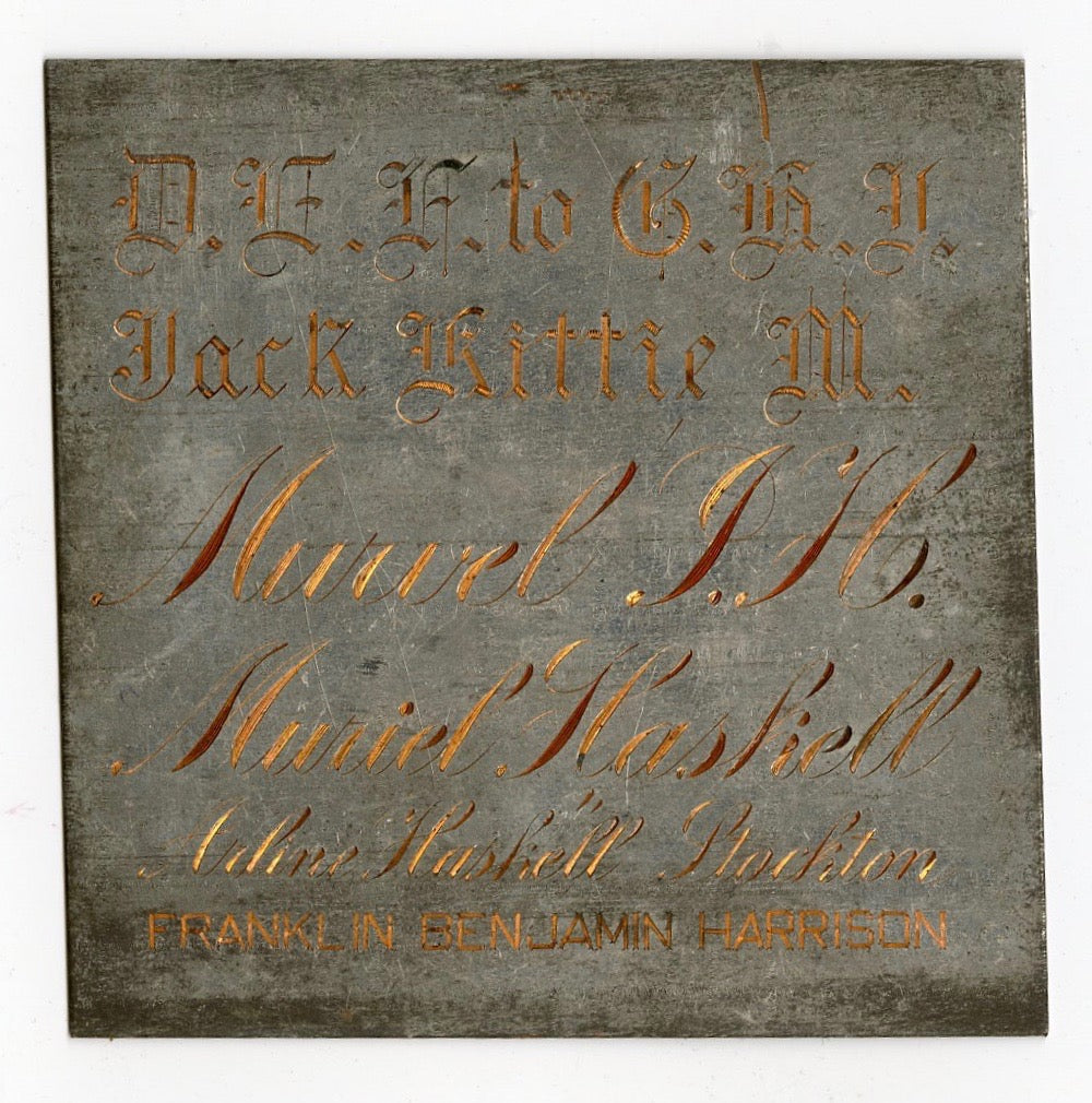 Engraving Practice Plate Number 24 – TheBoxSF