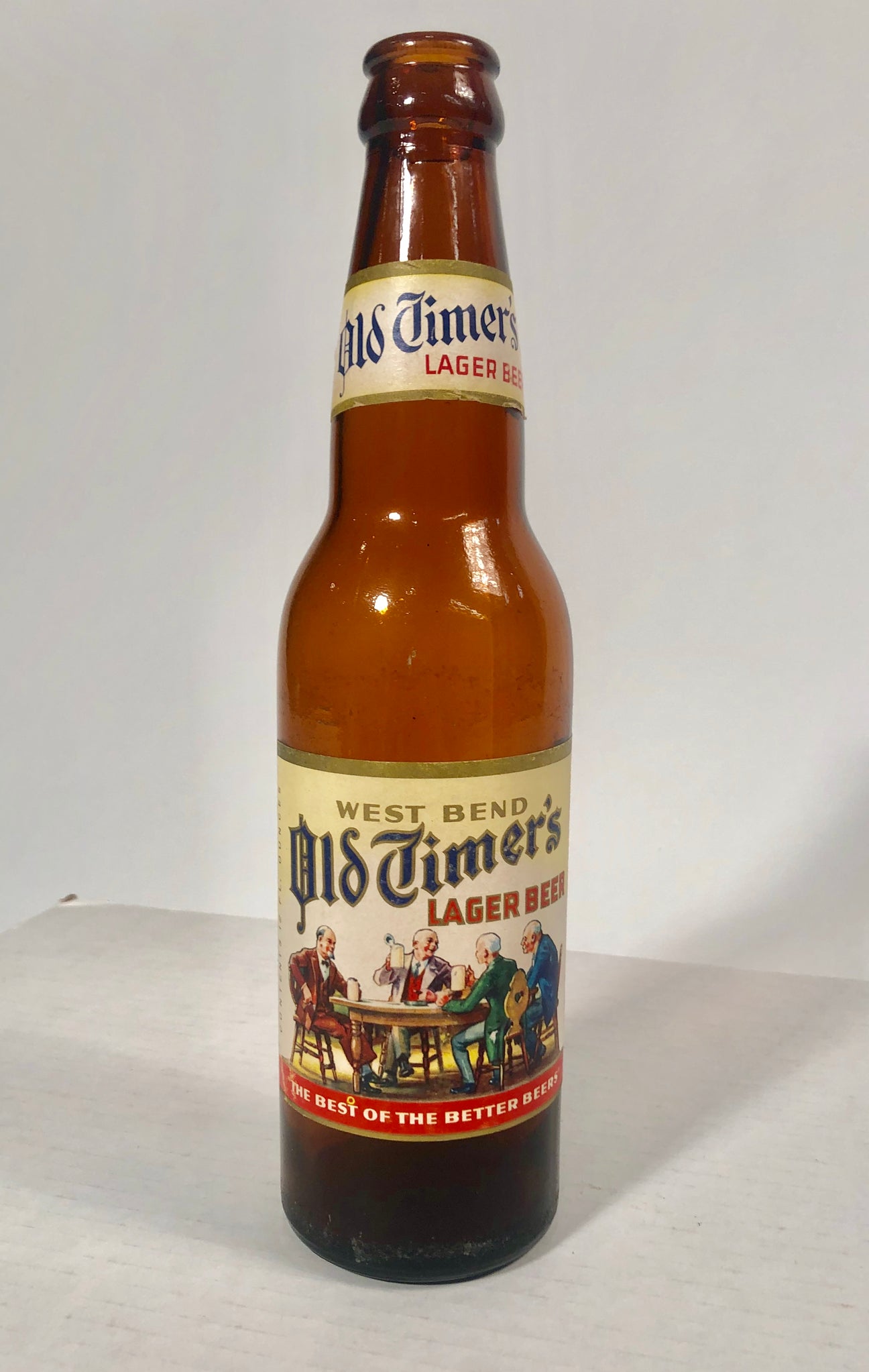 Vintage West Bend Old Timer’s Lager Beer Empty 12 oz Bottle bottled in ...