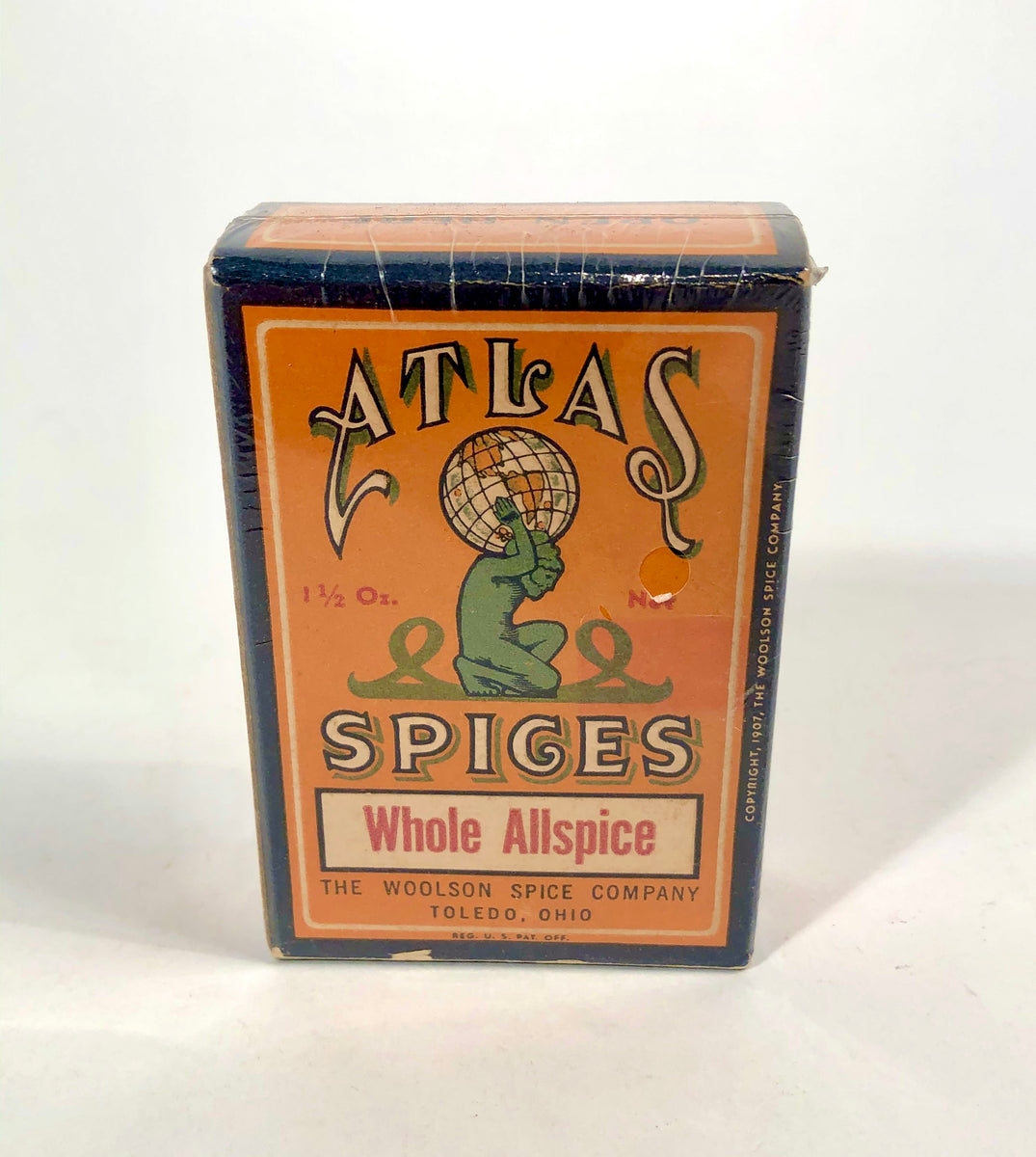 Antique ATLAS WHOLE ALLSPICE Spice Box || Full Package, Unused – TheBoxSF
