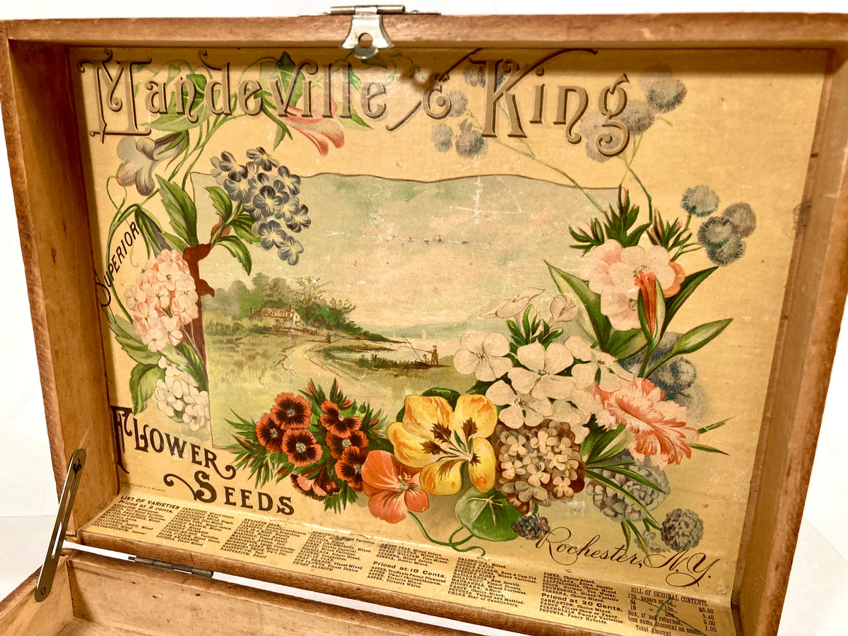 Mandeville & KING Co. Old Vintage FLOWER SEED BOX – TheBoxSF
