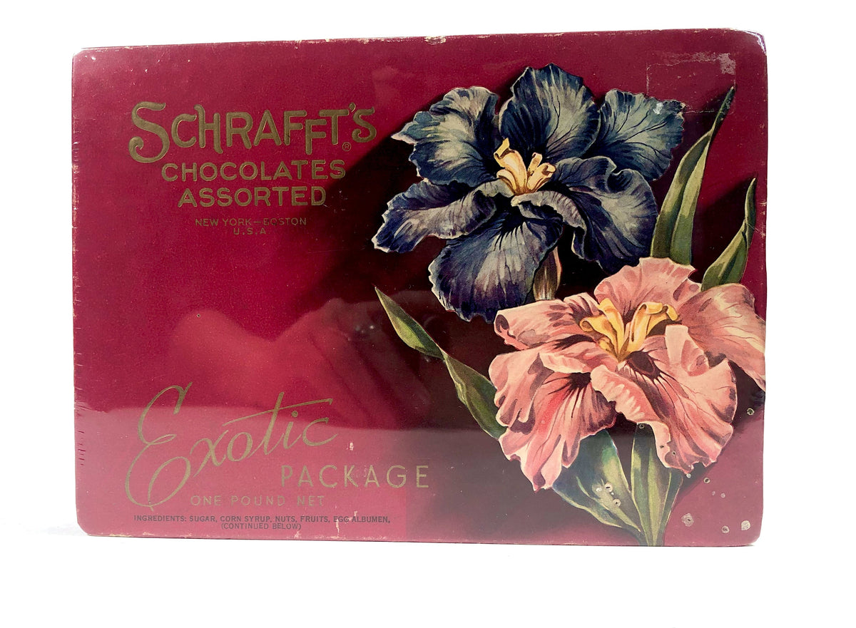 Red SCRAFFT'S Chocolate's Assorted "Exotic Package" || Boston, Mass ...