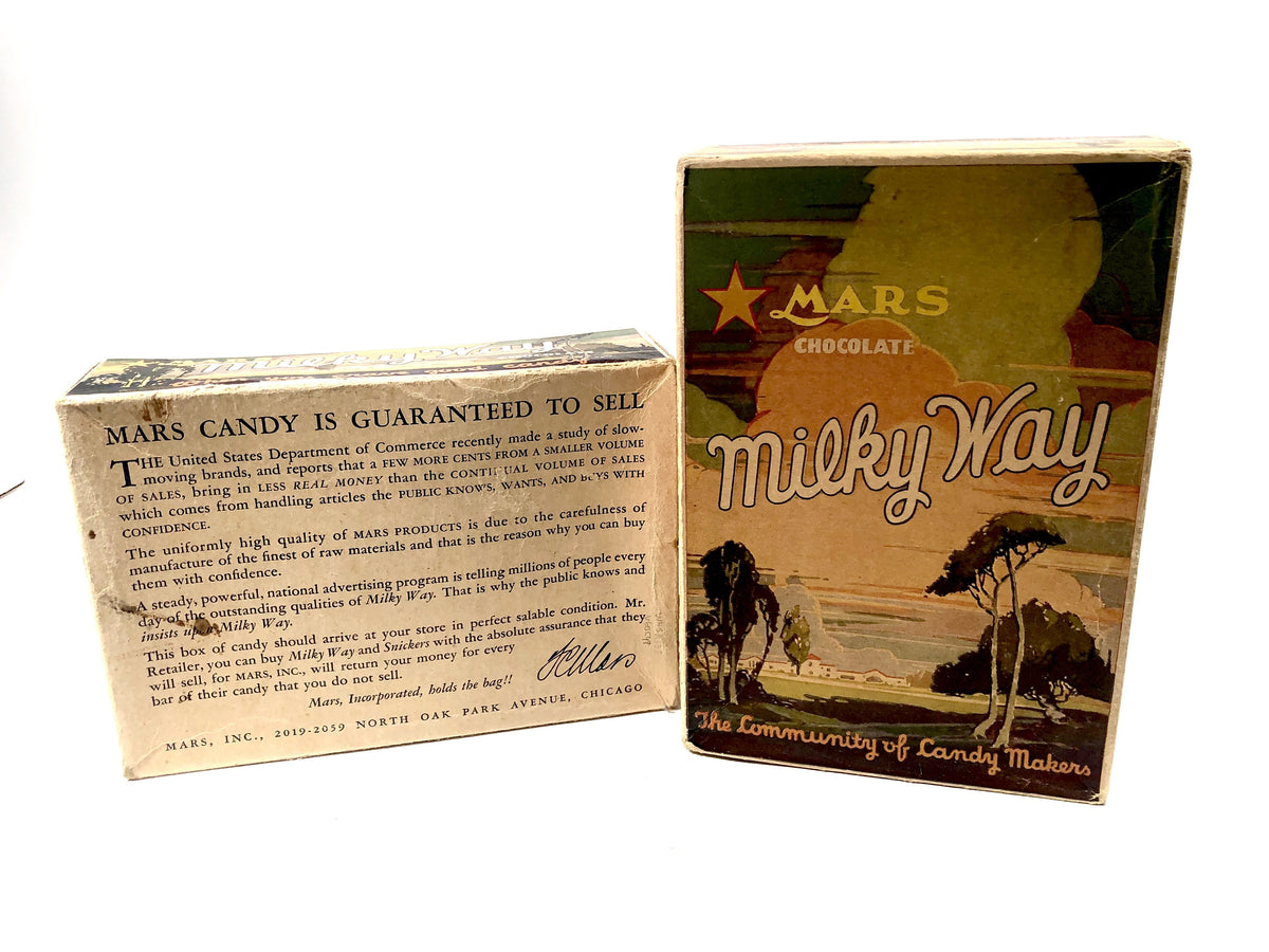 MARS Chocolate MILKY WAY Bar Box || Mars Inc., Chicago, Ill. – TheBoxSF