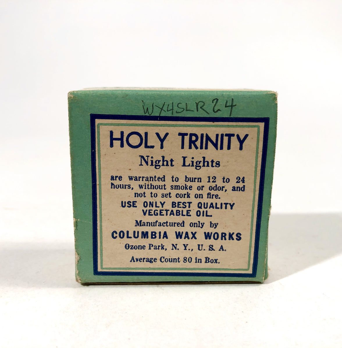 1941 HOLY TRINITY Miniature Candle Box and Original Product, Holiday ...