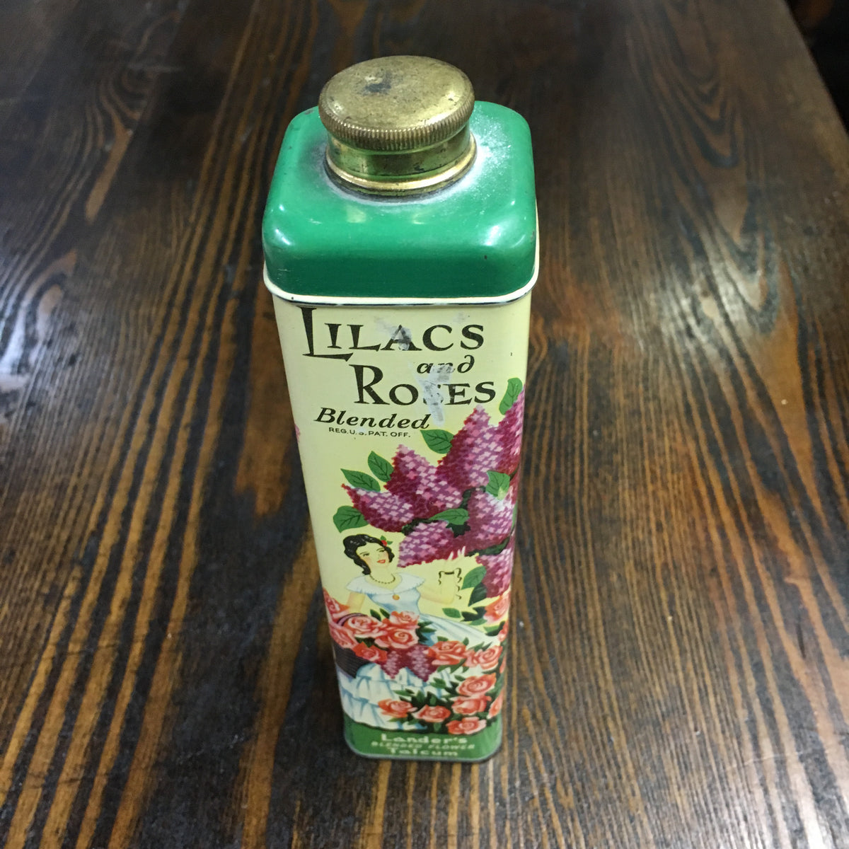 Vintage Lilacs & Roses Flower Talcum Powder Tin, Original Powder || LA ...