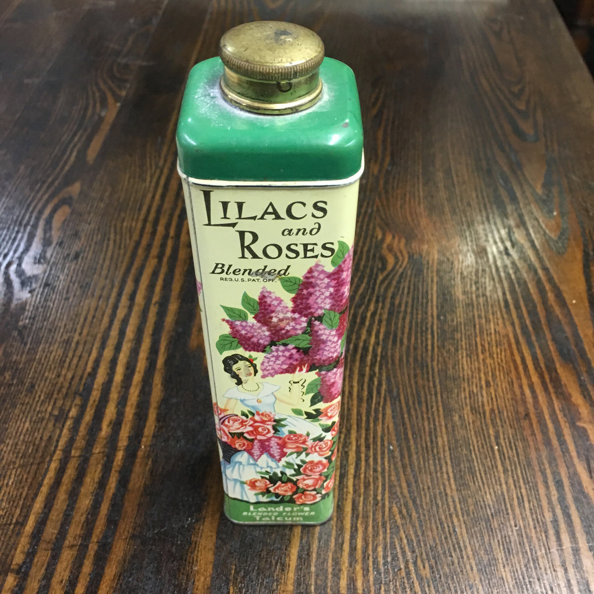 Vintage Lilacs & Roses Flower Talcum Powder Tin, Original Powder || LA ...