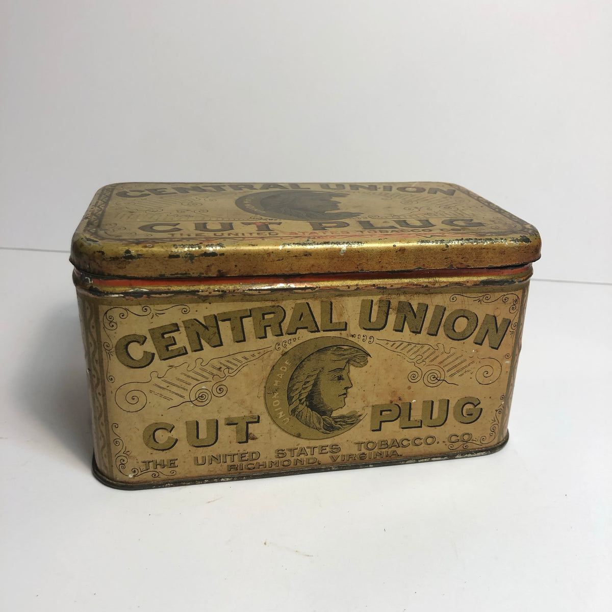 Vintage Central Union Tobacco Tin || EMPTY – TheBoxSF