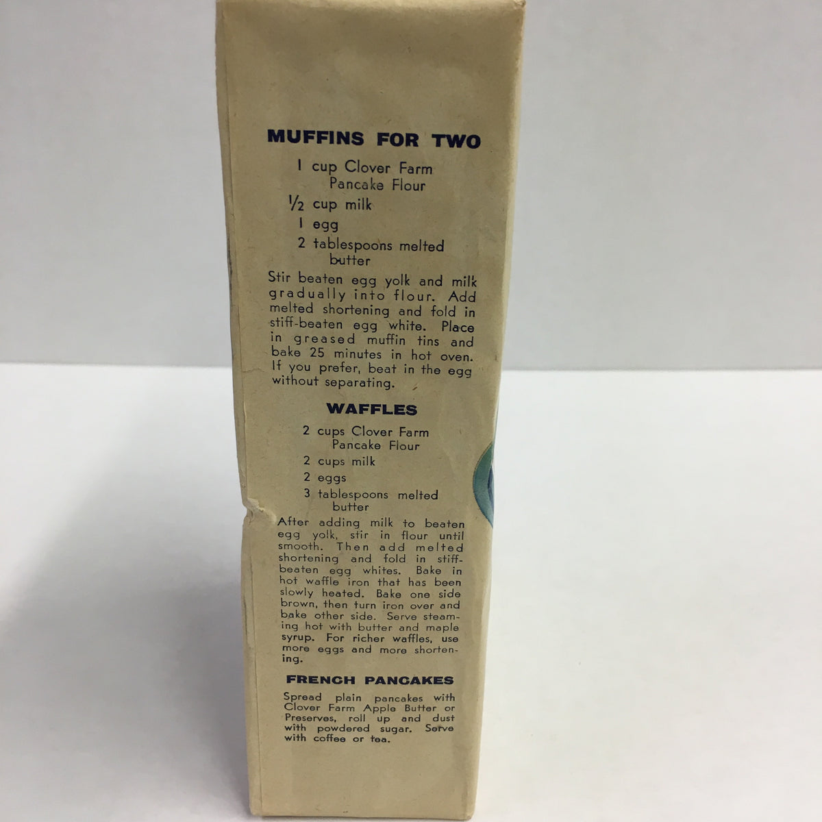 Clover Farm PANCAKE FLOUR Box, Self Rising, Muffins, Waffles || Clevel ...