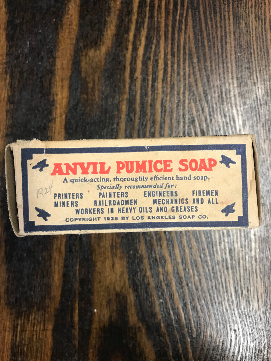 Antique Anvil Pumice Soap Package with Soap, NOS – TheBoxSF