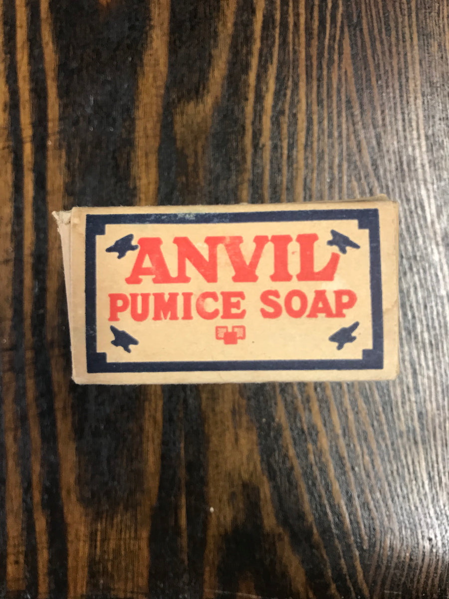 Antique Anvil Pumice Soap Package with Soap, NOS – TheBoxSF