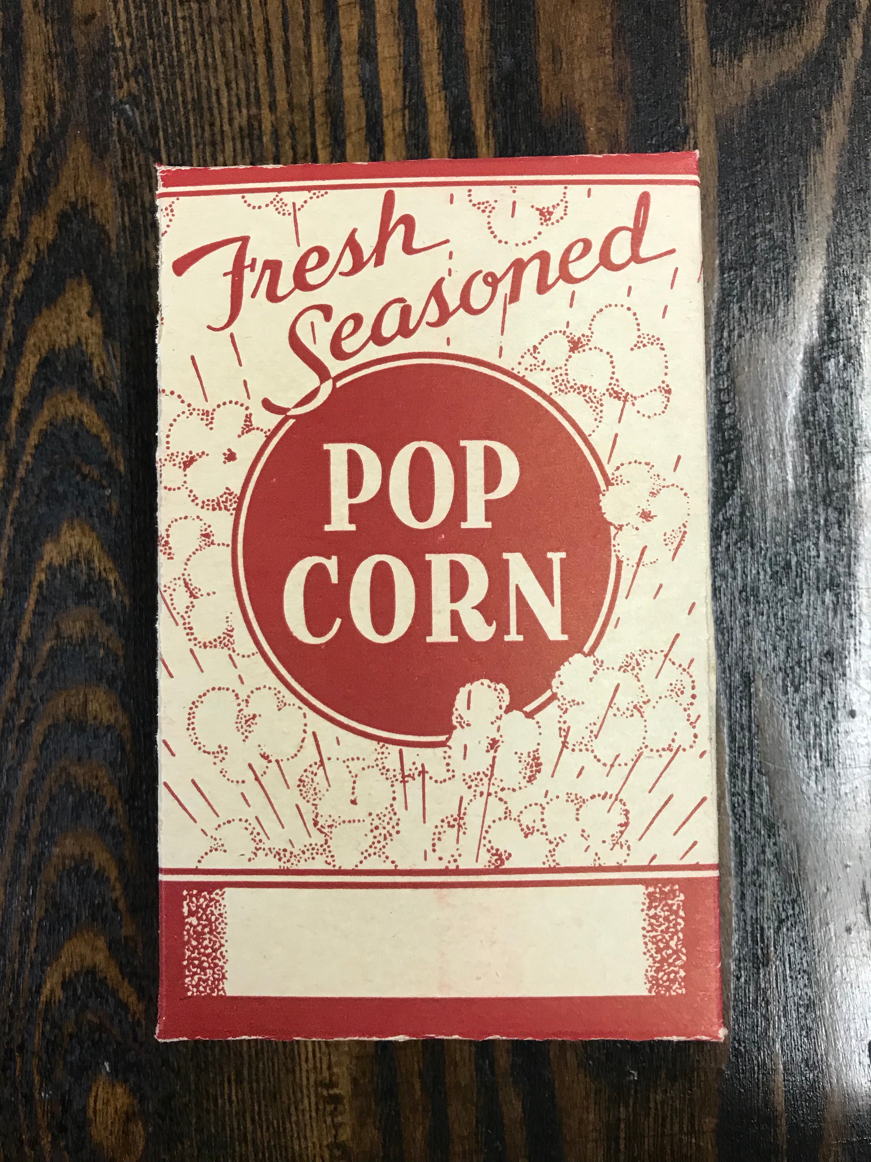 Vintage 1930's-1940's Fresh Seasoned Popcorn Box, Empty – TheBoxSF