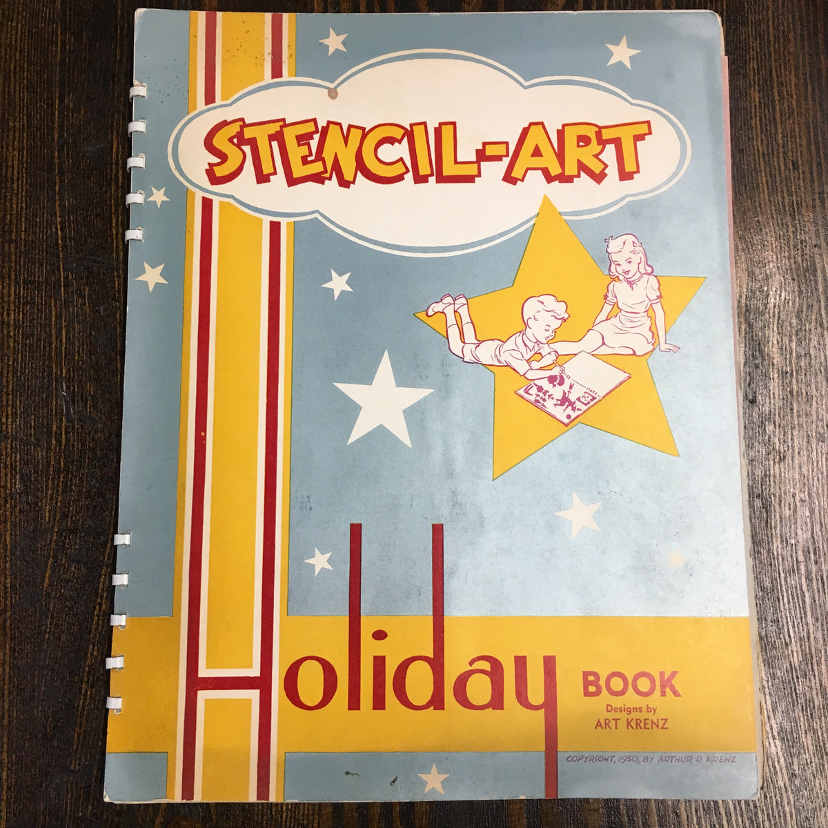 1950 Stencil-Art Holiday Book by Arthur Krenz | Christmas | Thanksgivi ...