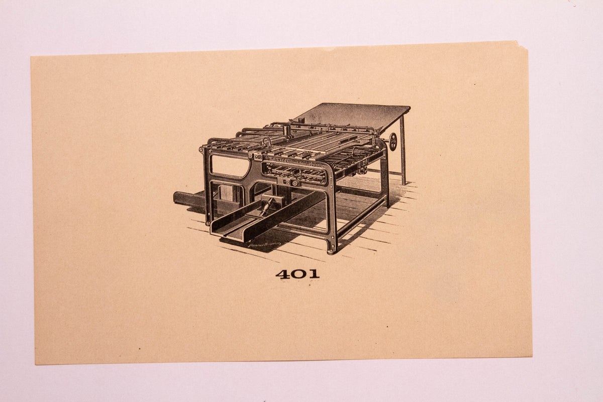 Letterpress and Printing Equipment Original Print | Press 401 – TheBoxSF
