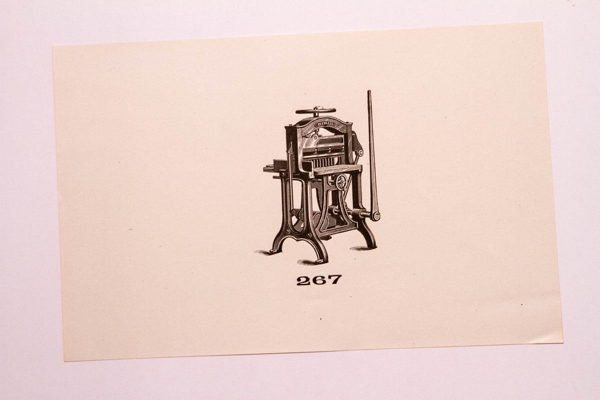 Letterpress and Printing Equipment Original Print | Press 267 – TheBoxSF