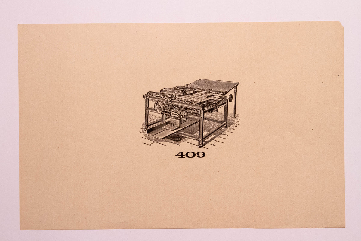 Letterpress and Printing Equipment Original Print | Press 409 – TheBoxSF