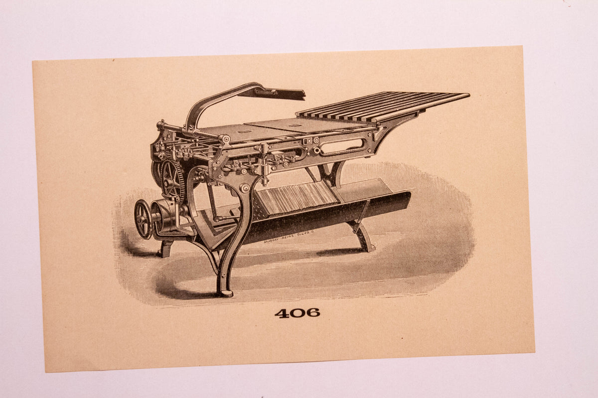 Letterpress and Printing Equipment Original Print | Press 406 – TheBoxSF